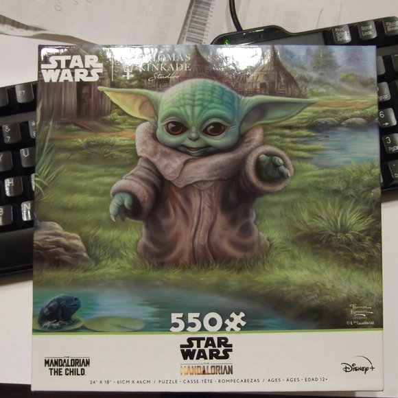 caeco | Toys | Disney Star Wars Mandalorian Kinkade Baby Yoda Puzzle ...